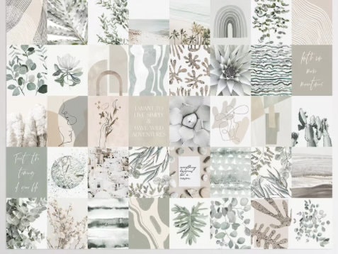 CUSTOM Digital Wall Collage Kit (50 PCS) - Etsy