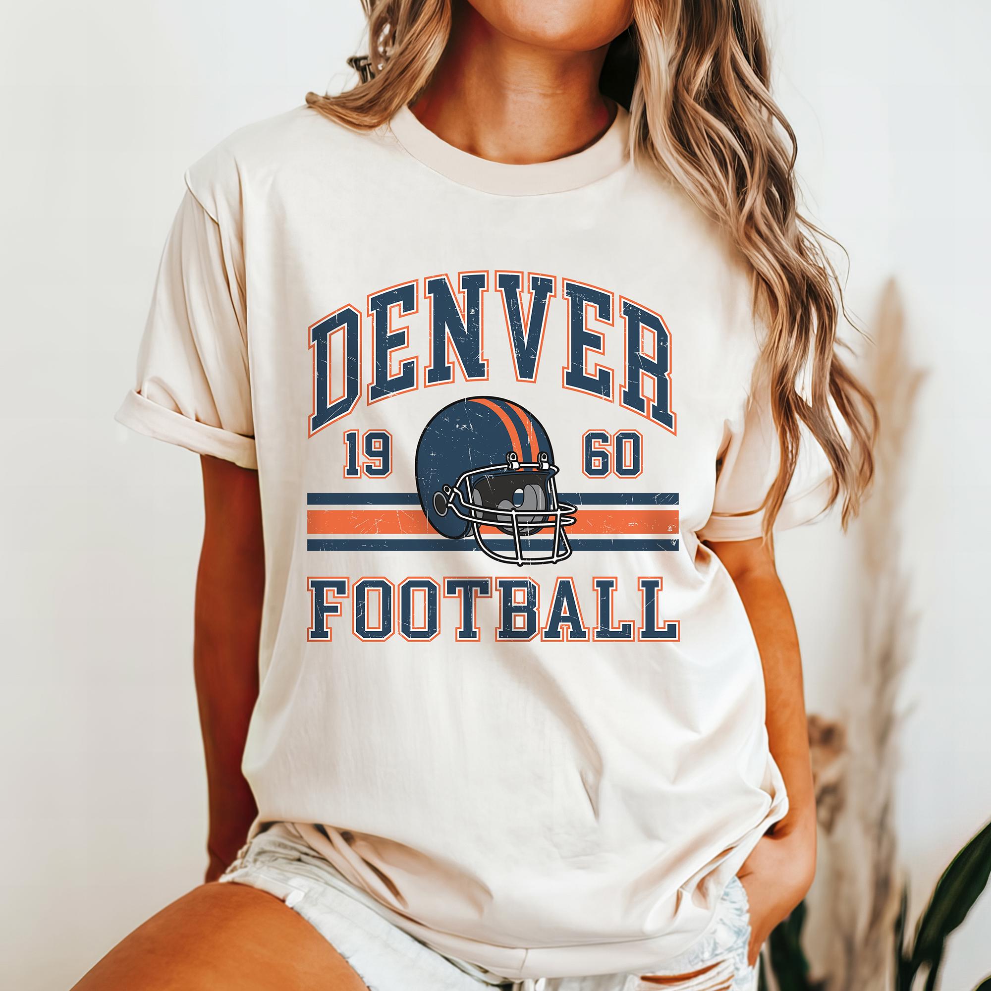 Denver Football Retro Shirt, Denver Gift for Her, Denver Football ...