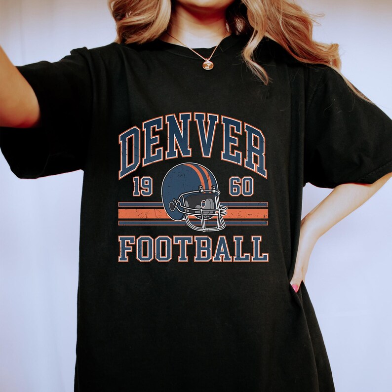 Denver Football Retro Shirt, Denver Gift for Her, Denver Football ...