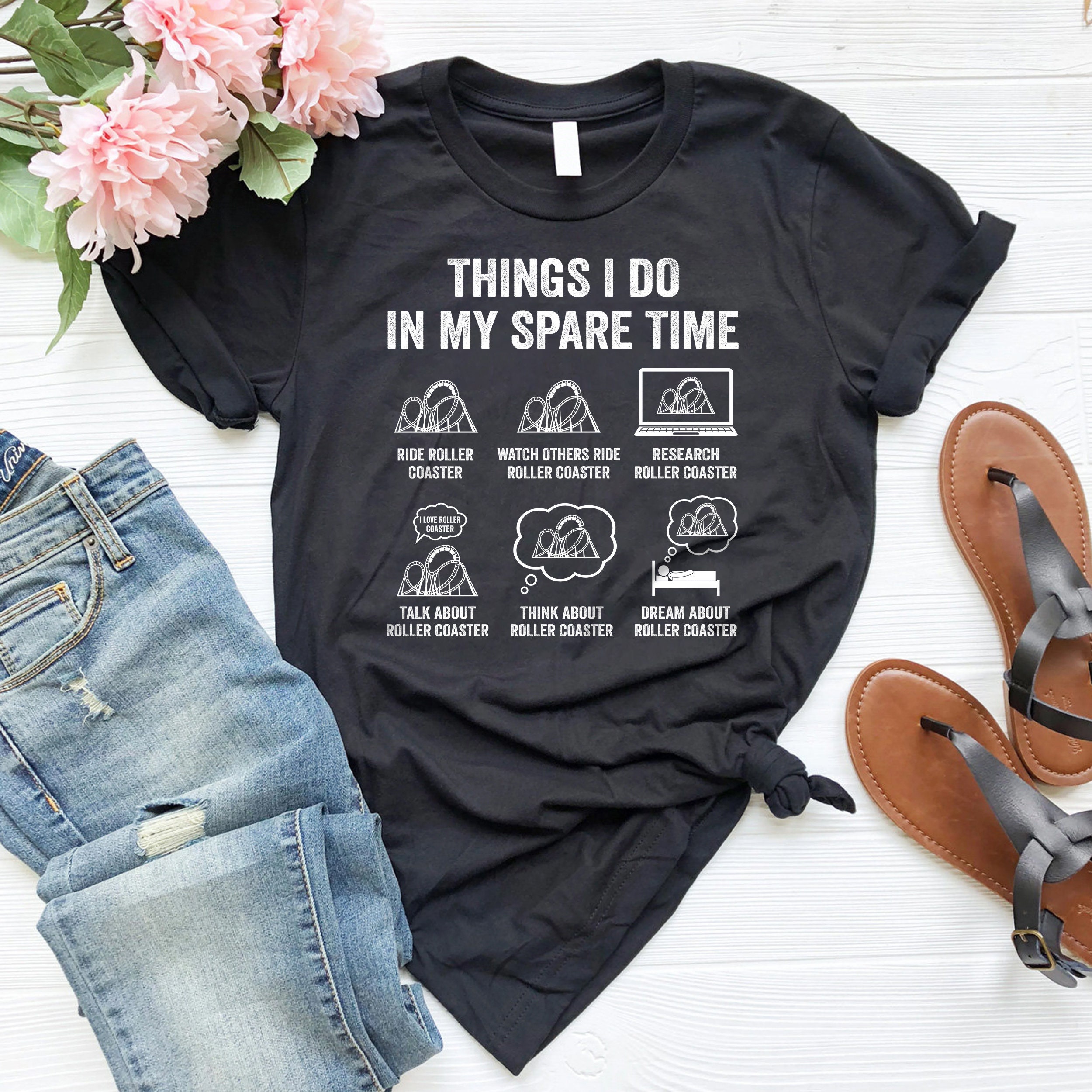 Roller Coaster Lover Gift, Roller Coaster Shirt for Her, Roller Coaster ...