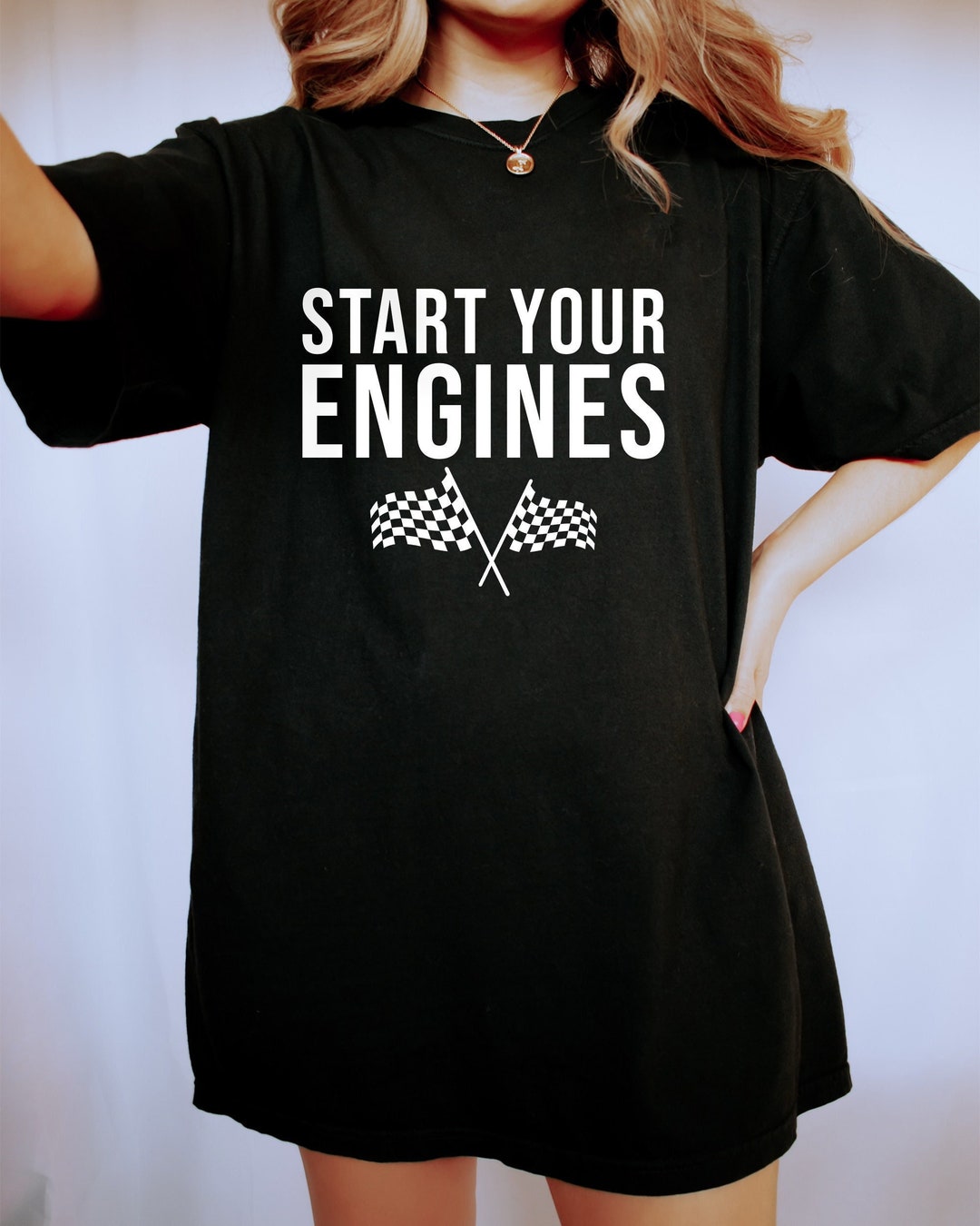 Race Shirt for Women, Racing Women's Gift, Funny Race Day T-shirt, Cars ...