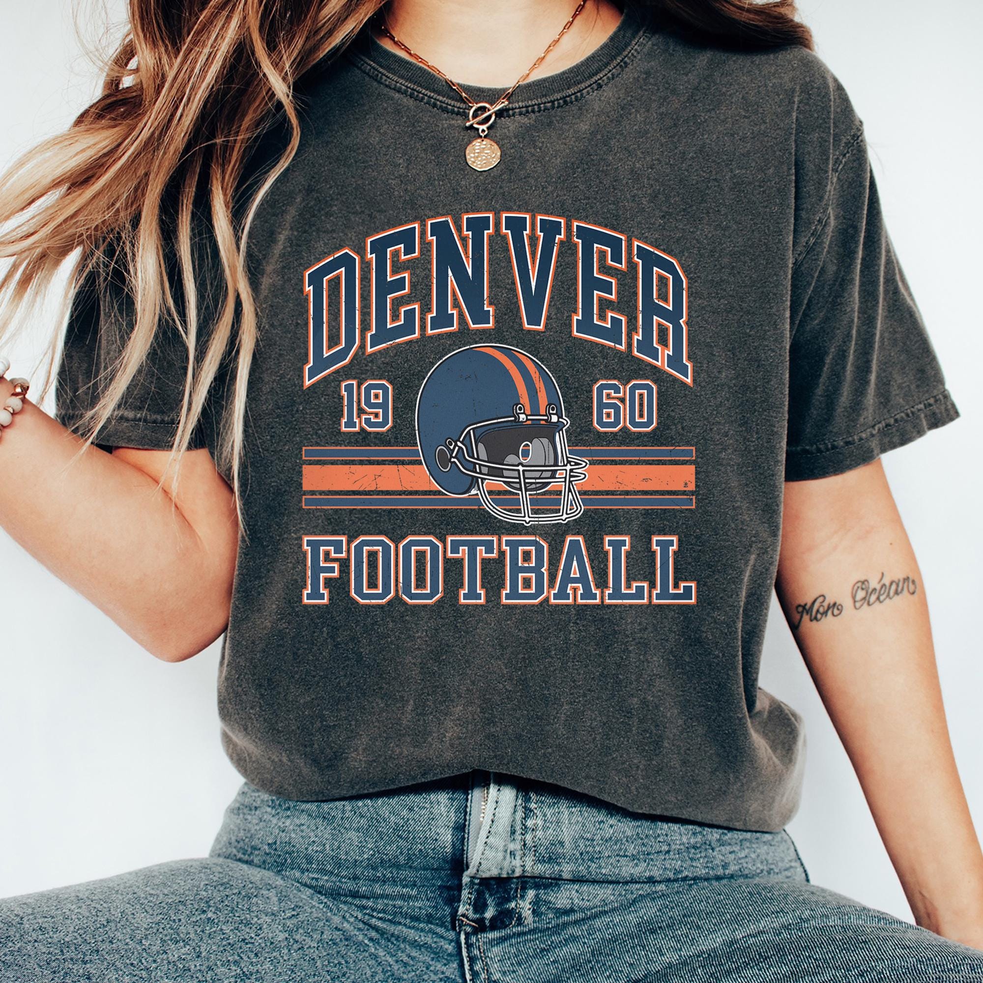 Denver Football Retro Shirt, Denver Gift for Her, Denver Football ...