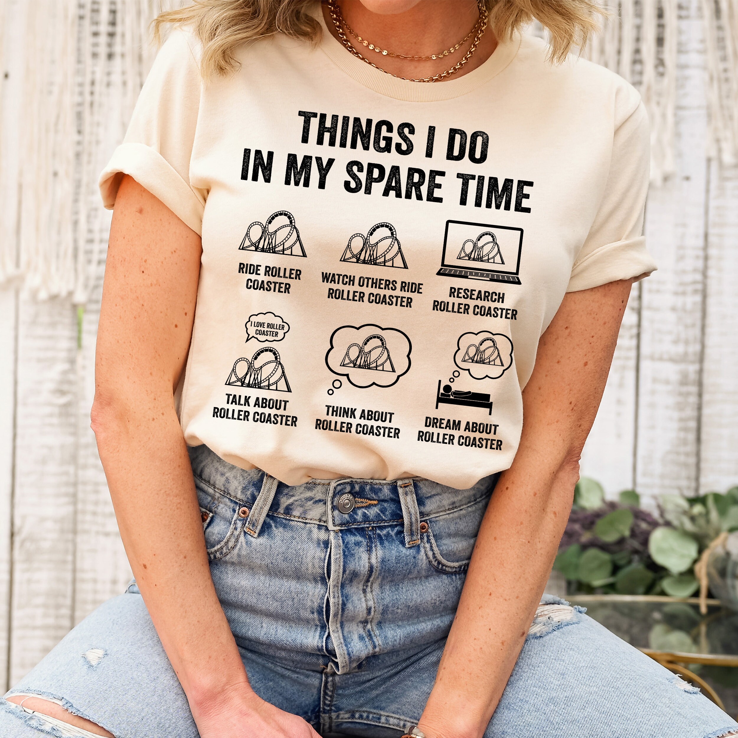 Roller Coaster Lover Gift, Roller Coaster Shirt for Her, Roller Coaster ...