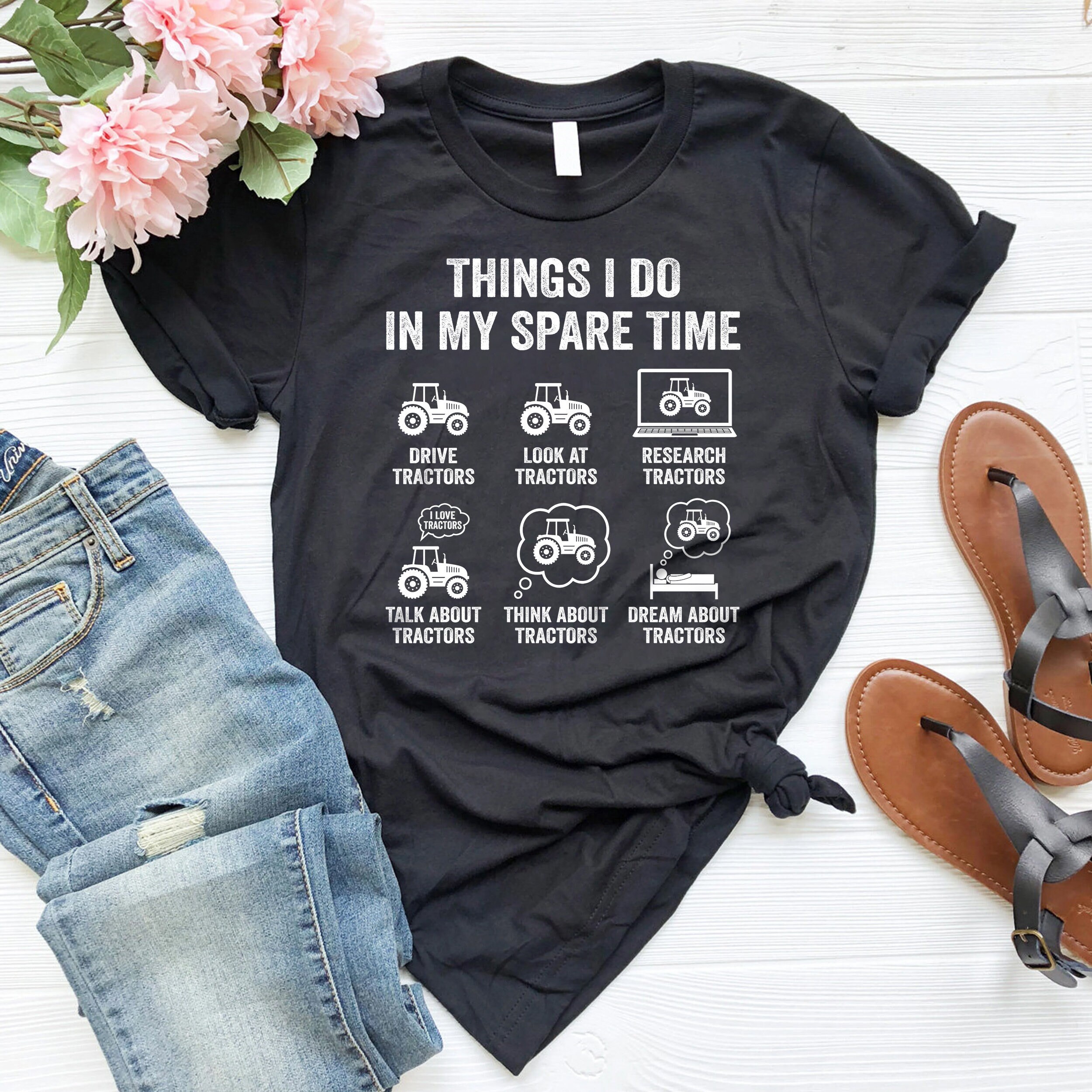 Funny Tractor Lover T-shirt, Tractor Owner Shirt for Men, Tractors Tee ...