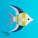 Angel Fish Papercraft Template A4 - Etsy