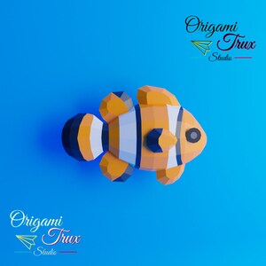 Clown Fish Papercraft Template A4 - Etsy