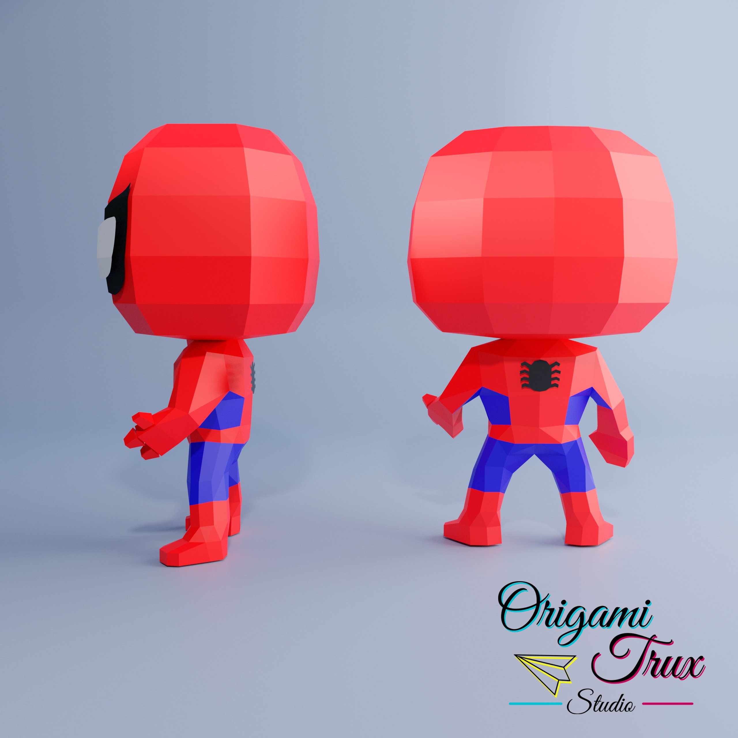 Spiderman Funko Papercraft Template A4 - Etsy Canada