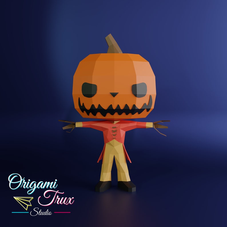 Scarecrow Papercraft Template A4 PDF+SVG - Etsy