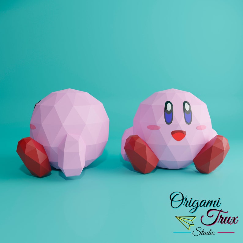 Kirby Papercraft Template A4 - Etsy