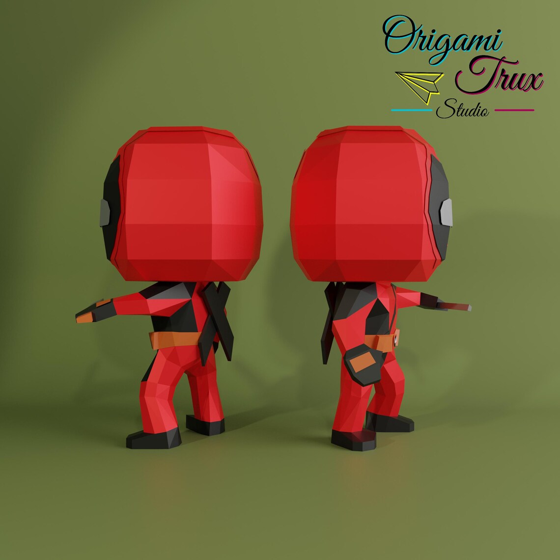 Modèle Papercraft Funko Deadpool A4 (PDF + SVG) - Etsy France