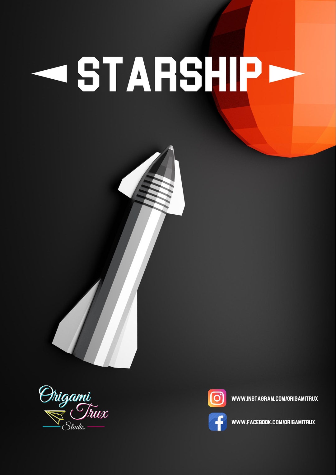 2x1 Starship Papercraft 3D (sculpture & Wall Version) Templates - Etsy