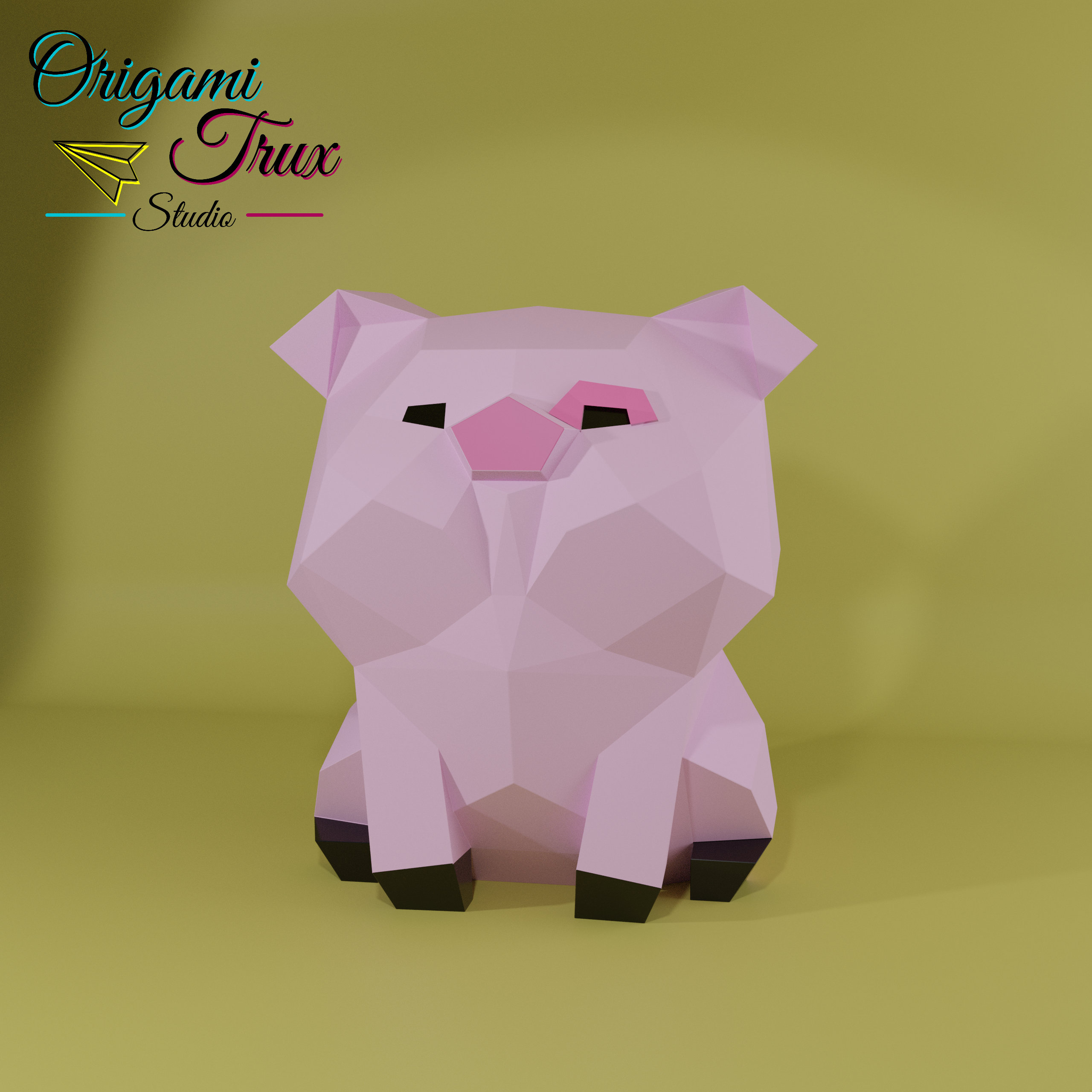 Waddles Pig Papercraft Template A4 (PDF+SVG) - Etsy
