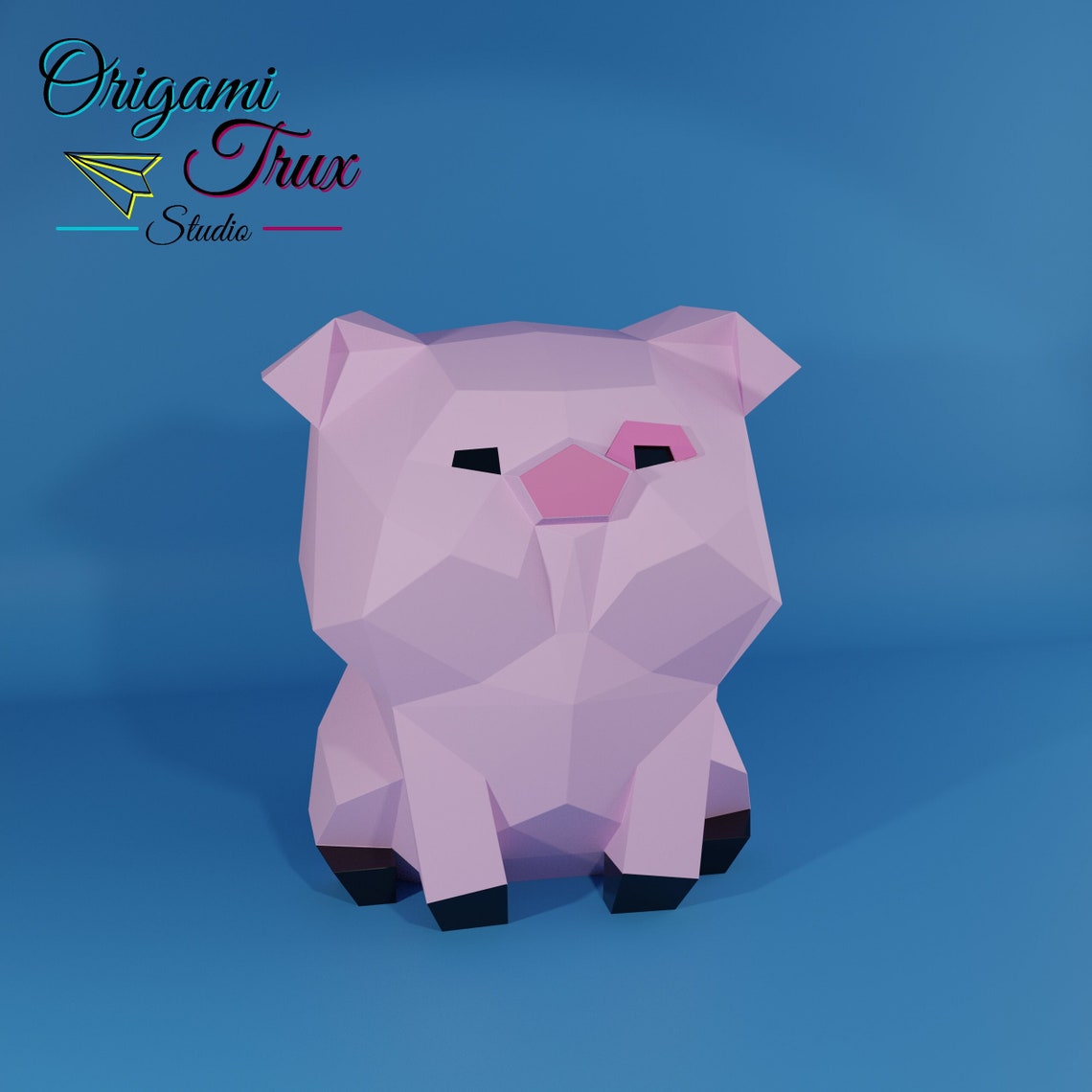 Waddles Pig Papercraft Template A4 (PDF+SVG) - Etsy