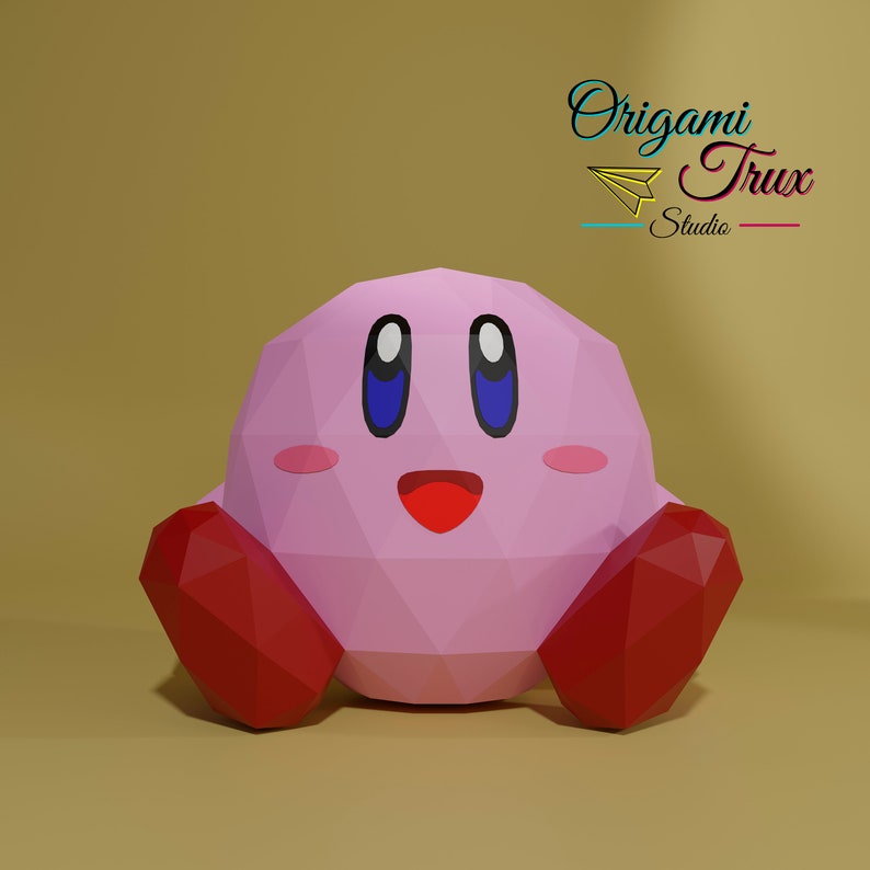 Kirby Papercraft Template A4 - Etsy