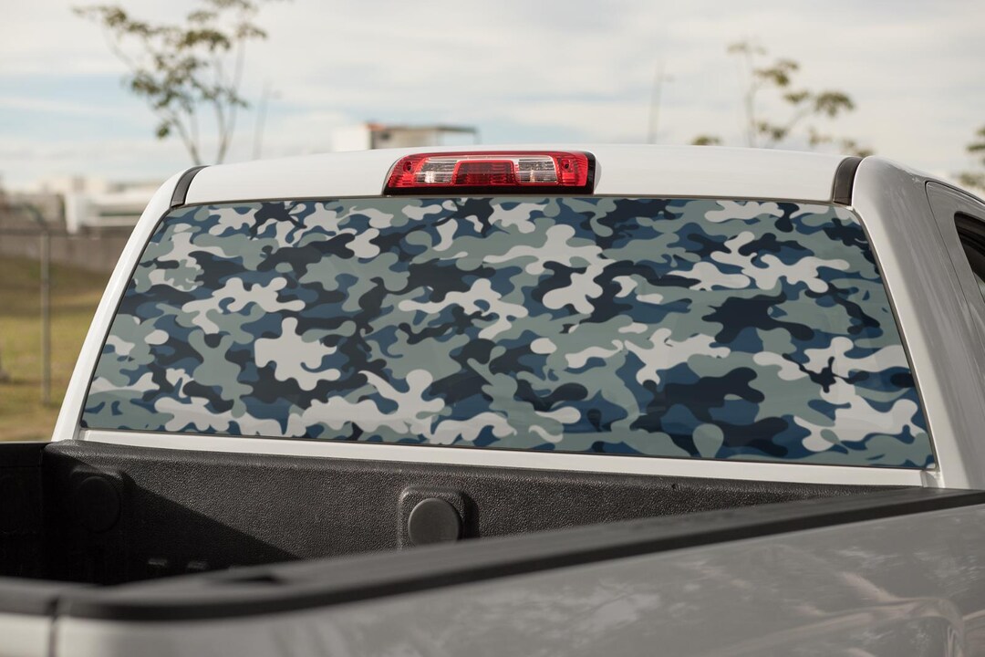 Truck Decal Back Window - Military Camo - Perforated Vinyl TBW051 - Etsy