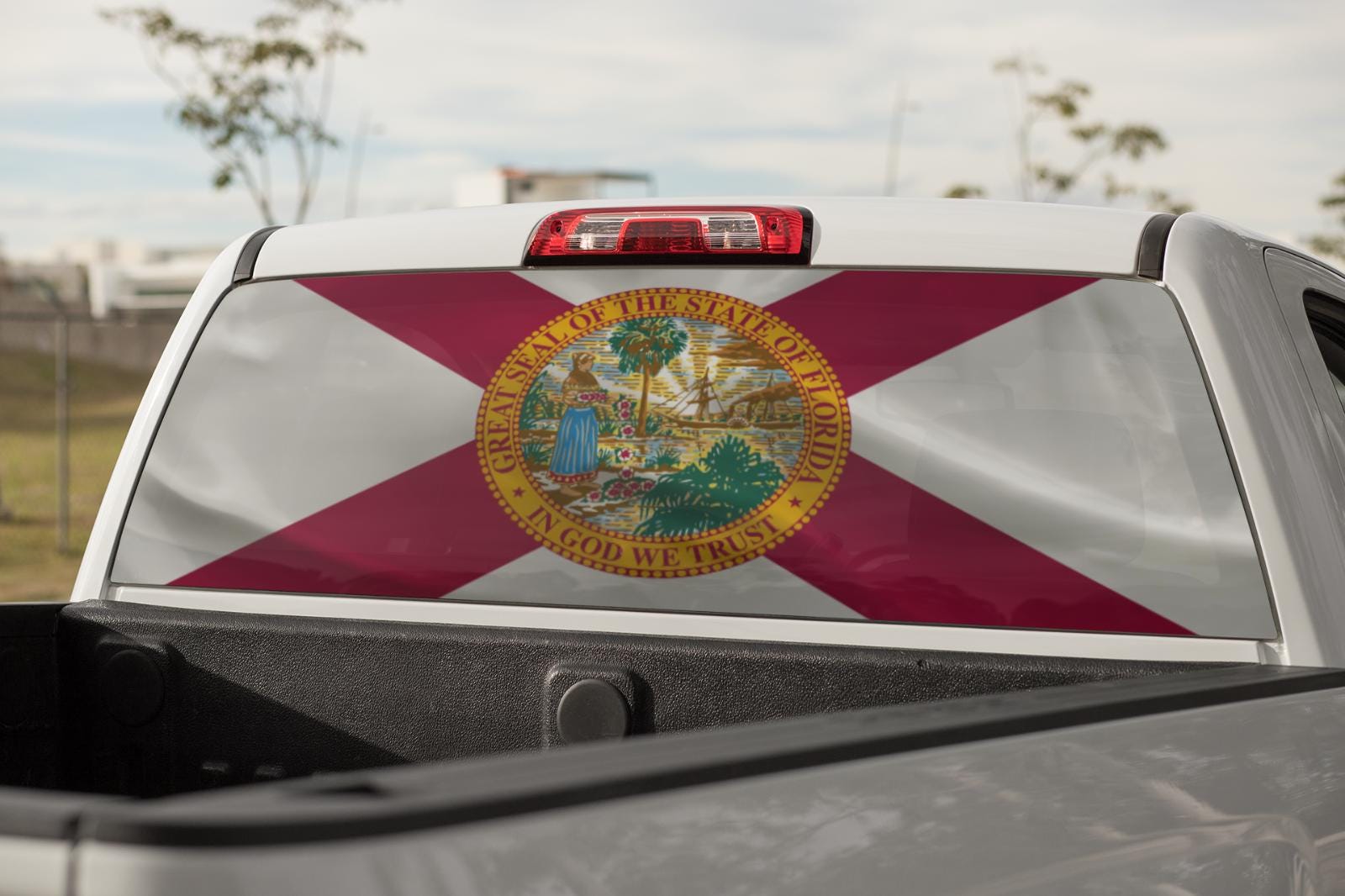 Truck Decal Back Window - Florida State Flag - Perforated Vinyl TBW010 - Etsy