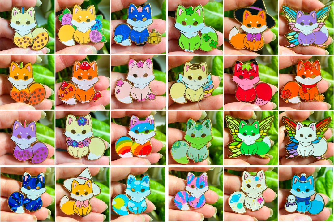 Fox Enamel Pins - Etsy