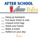After School Rules Routine Checklist Kids Editable - Etsy