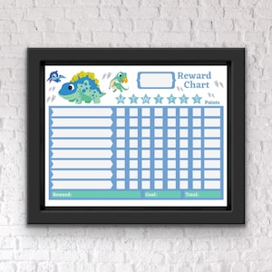 EDITABLE Dinosaur Weekly Reward Chart Routine Checklist Kids Child ...