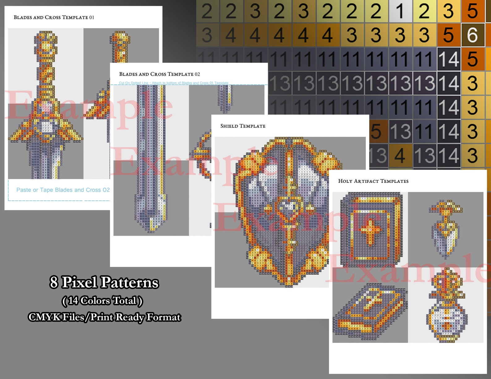 DIY Crusader Girl Perler Pixel Patterns • Sprite Might Art by Gabriella ...