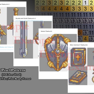 DIY Crusader Girl Perler Pixel Patterns • Sprite Might Art by Gabriella ...