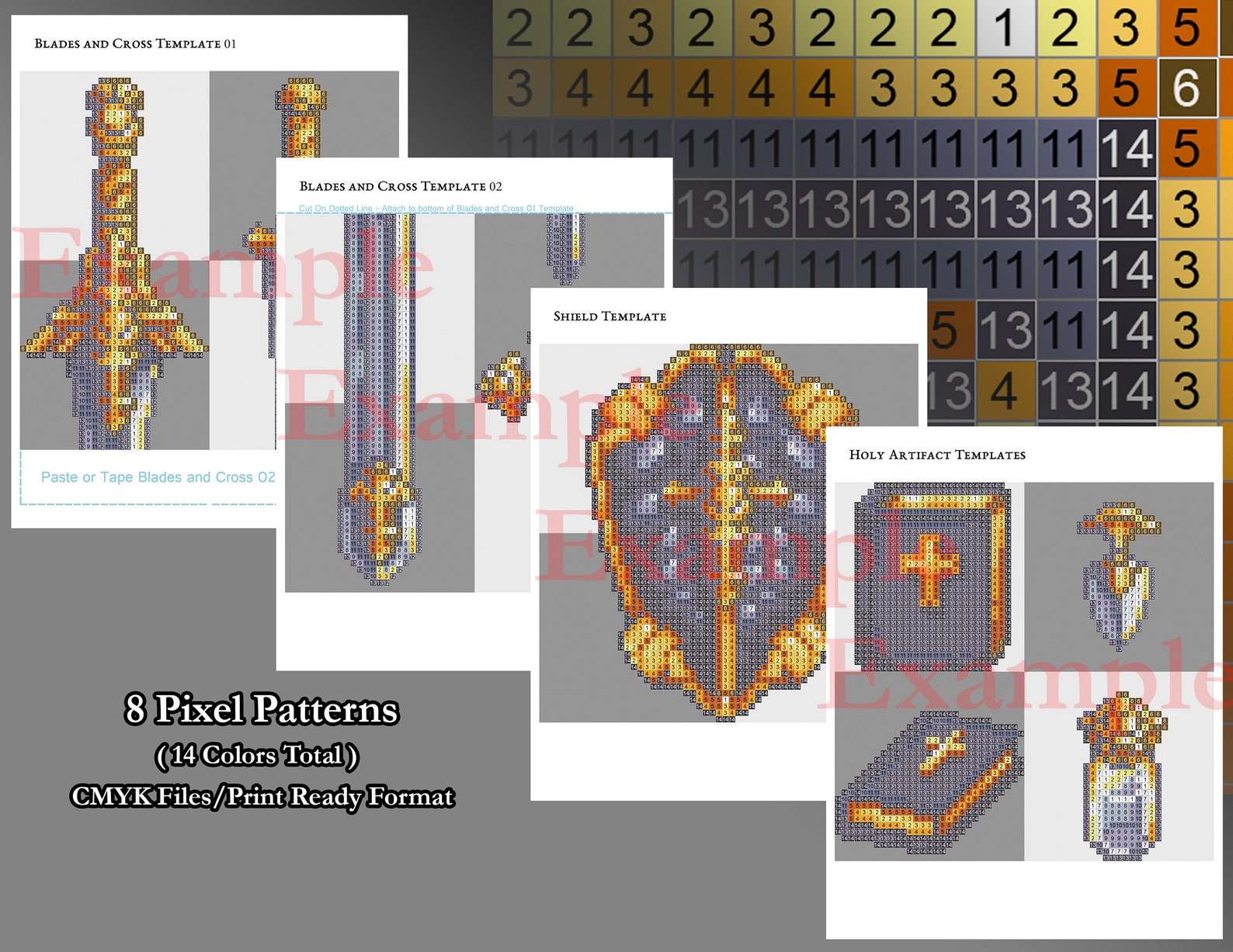 DIY Crusader Boy Perler Pixel Patterns • Sprite Might Art by Gabriella ...