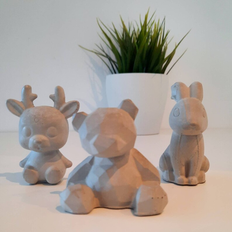 Betondeko Tiere aus Beton Betonhase Betonosterhase - Etsy.de