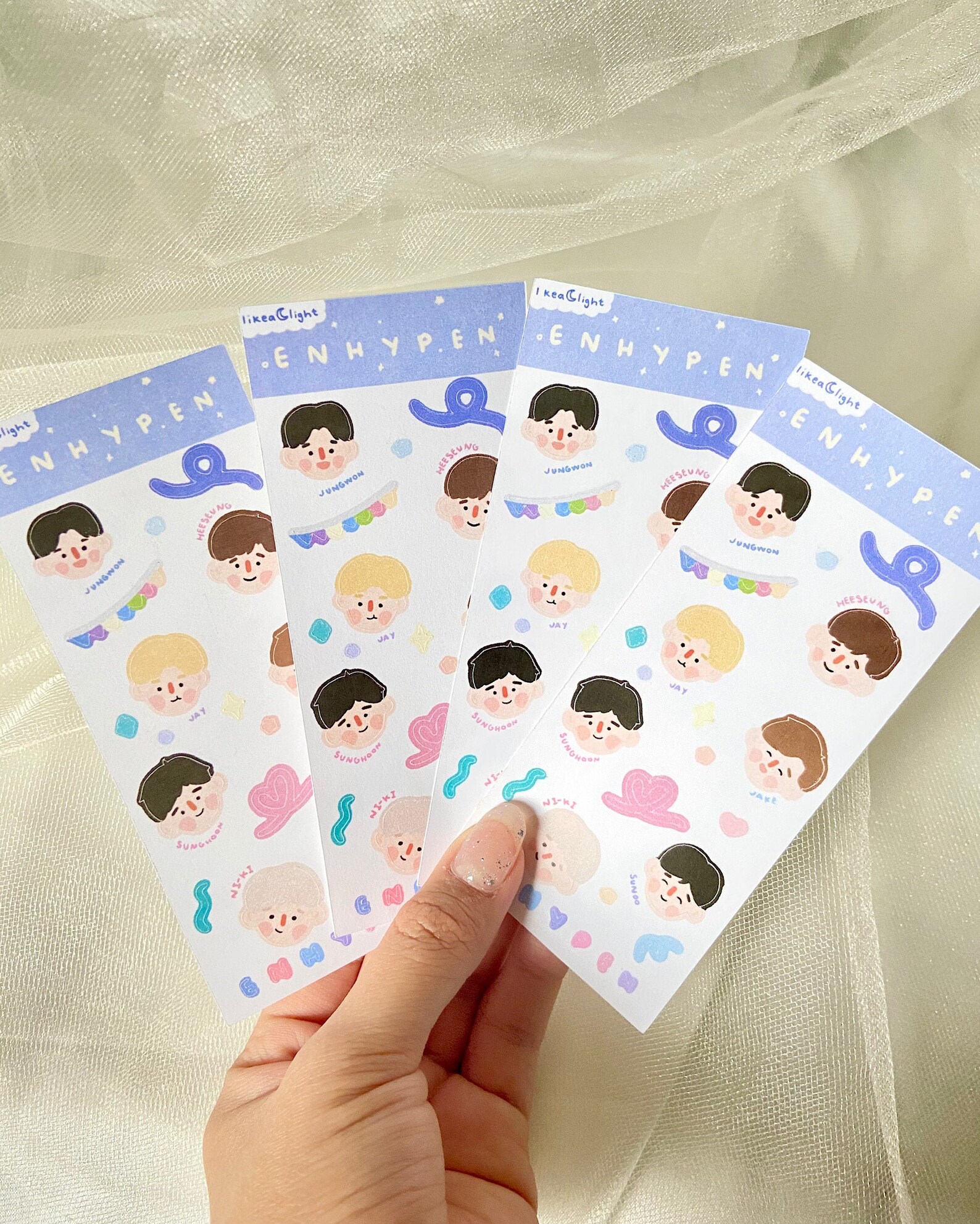 ENHYPEN ENHYPEN Members Sticker Sheet - Etsy Australia