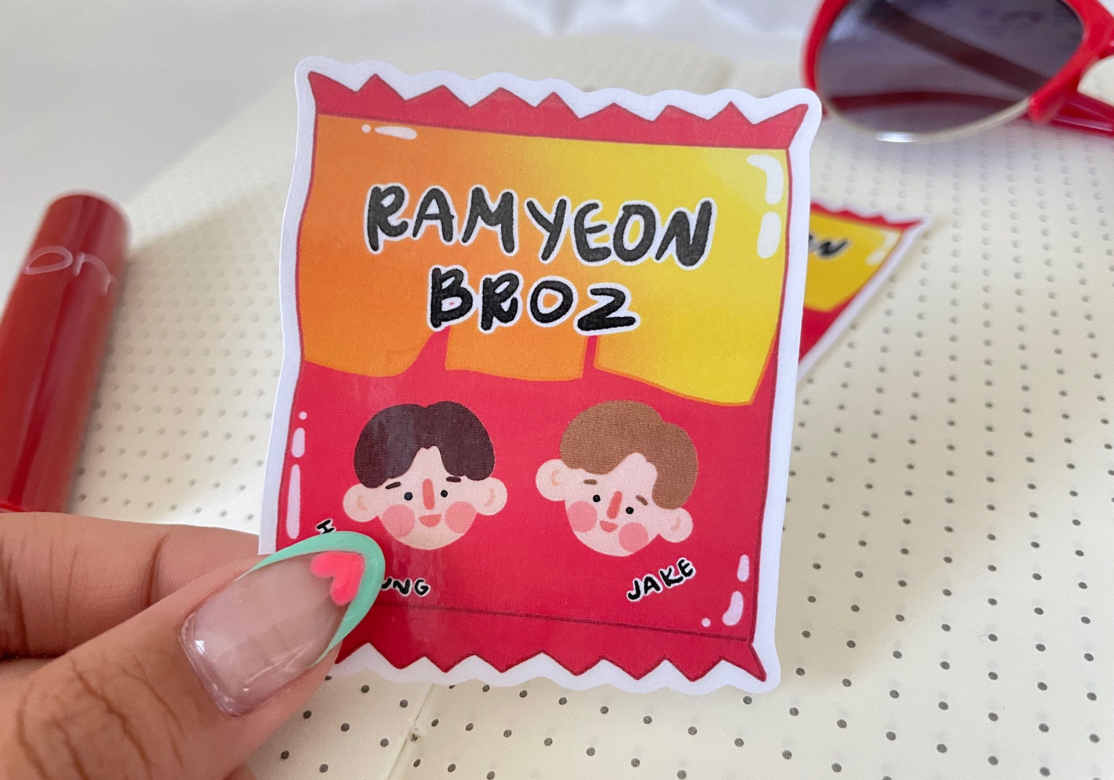 ENHYPEN ENHYPEN Ramyeonz Heeseung and Jake Sticker - Etsy
