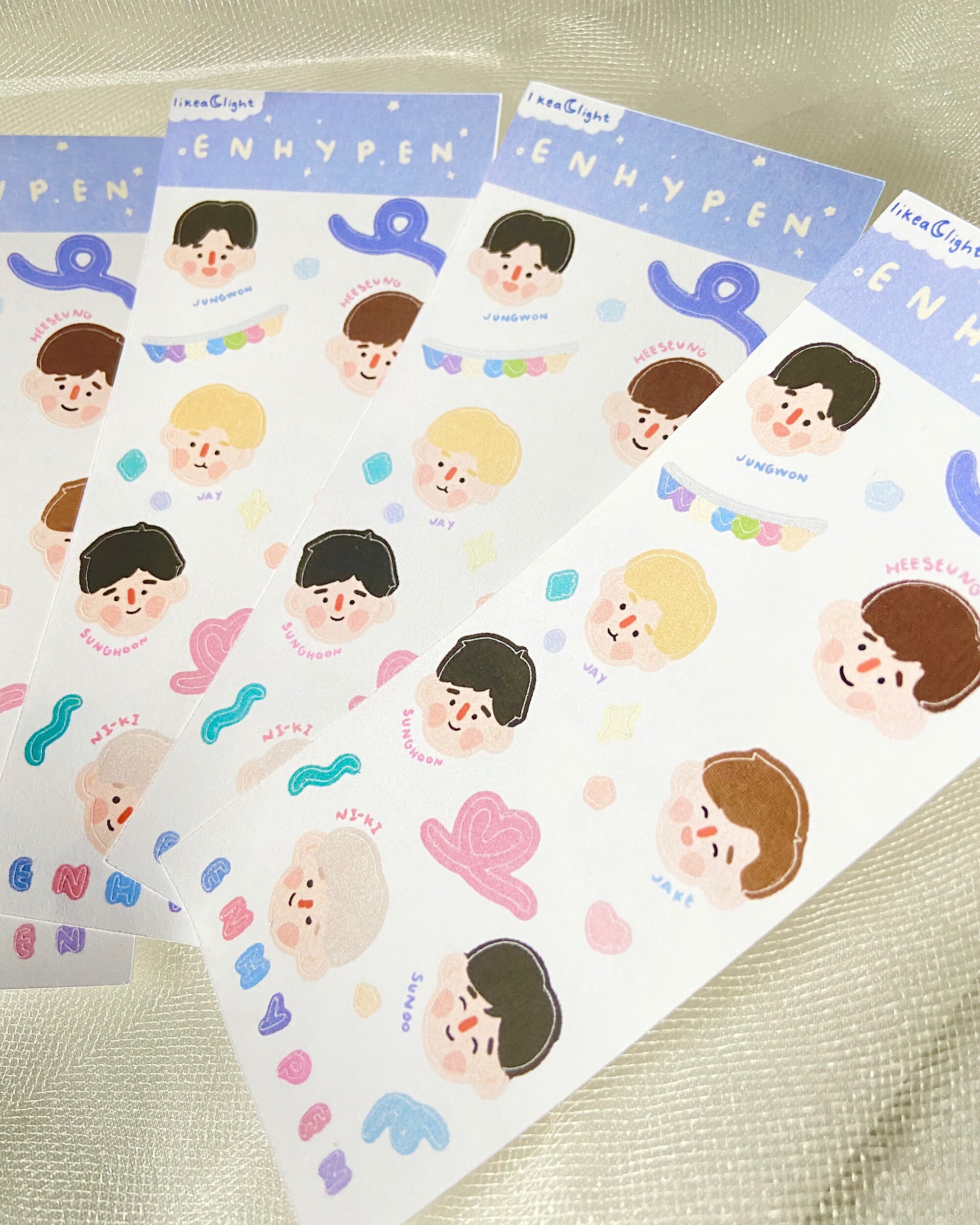 ENHYPEN ENHYPEN Members Sticker Sheet | Etsy