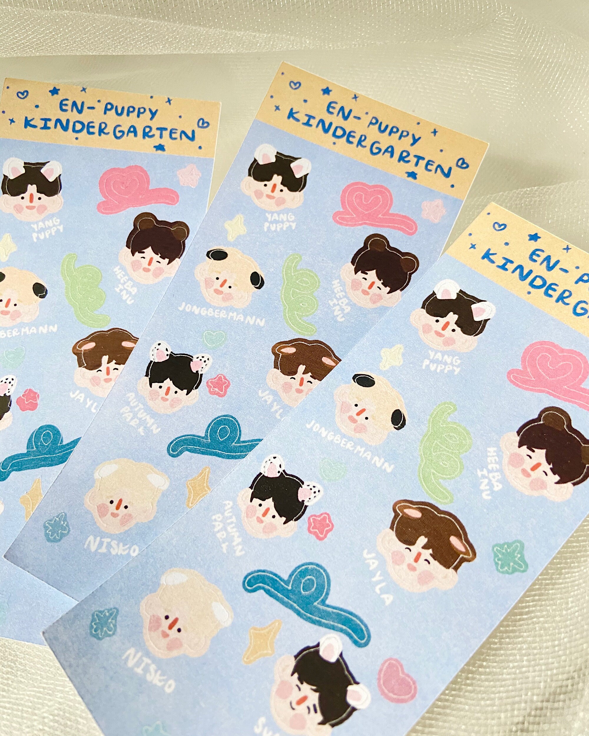 ENHYPEN Puppy Kindergarten Sticker Sheet | Etsy