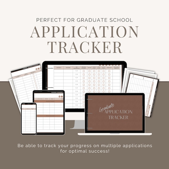 Graduate School Application Tracker - Etsy