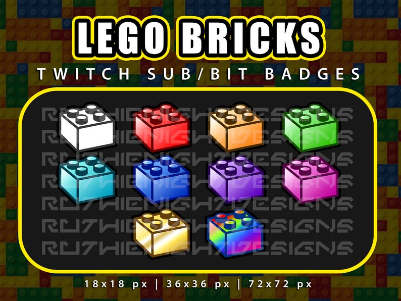 Twitch Sub, Bit, Cheer Badges - Minifigures, Bricks, Brick Builder ...