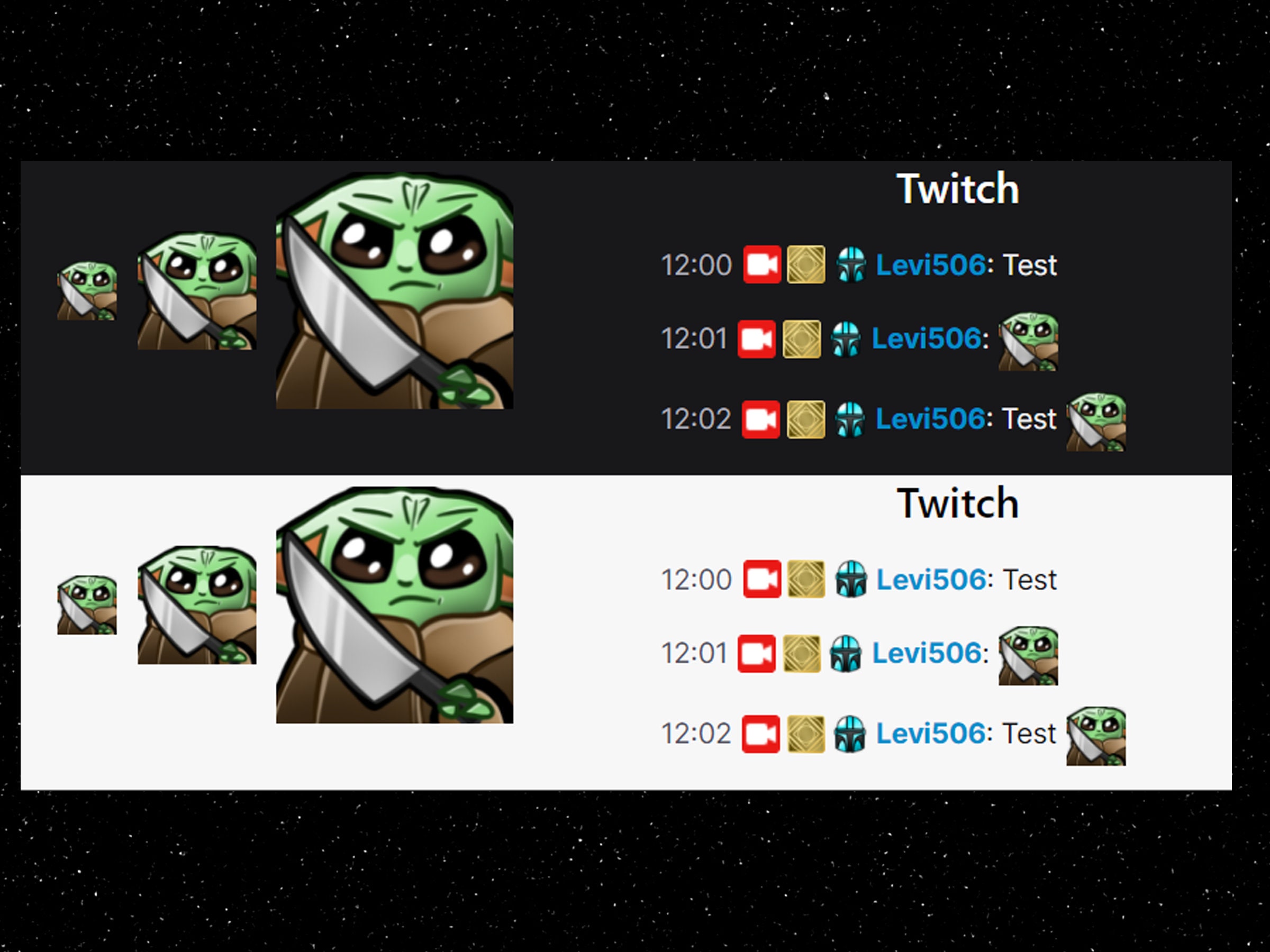 Twitch/discord Emotes - Star Wars, Grogu, Baby Yoda, Mandalorian ...
