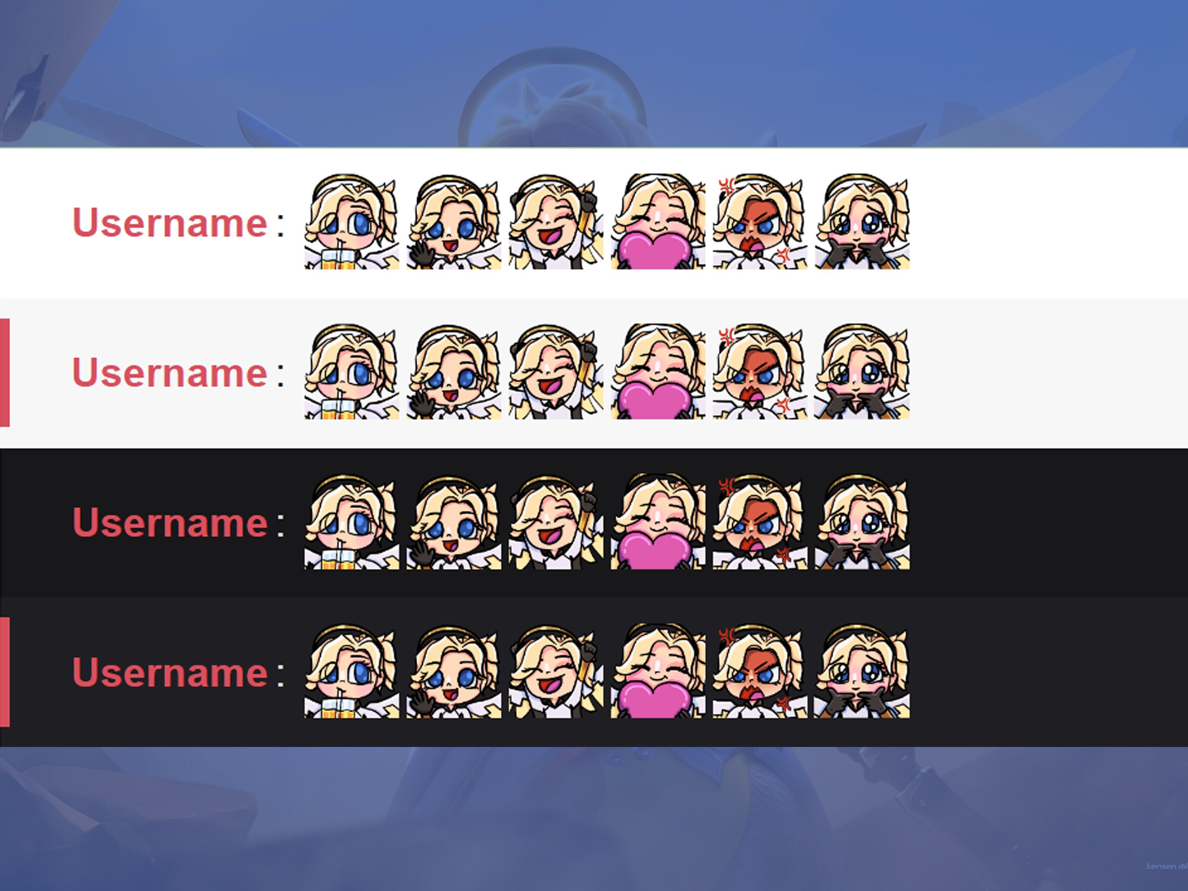 Twitch/discord Emotes - Mercy, Support Main, OW - Downloadable ...