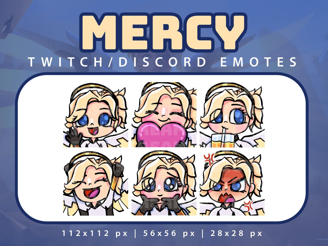 Twitch/discord Emotes - Mercy, Support Main, OW - Downloadable ...