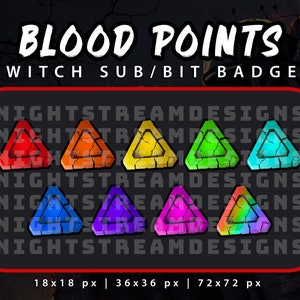 Twitch Sub, Bit, Cheer Badges DBD, Dead by Daylight, Blood Points ...