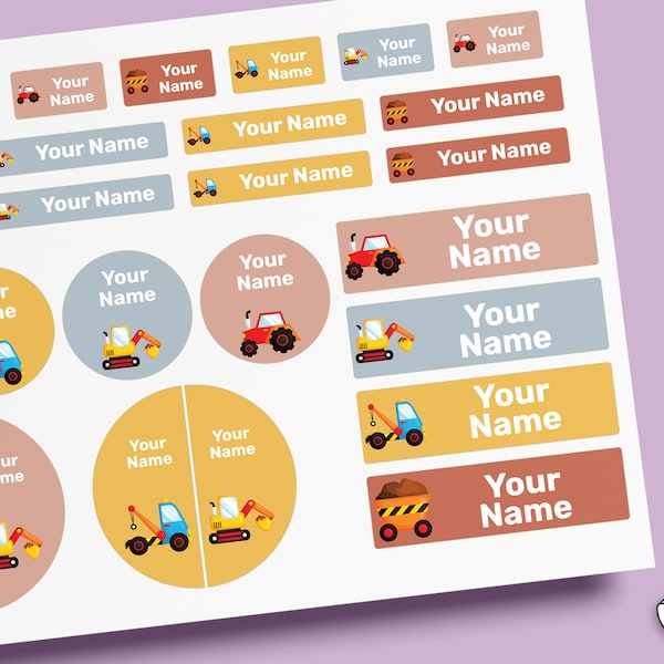 Name Labels for School Supplies - Etsy