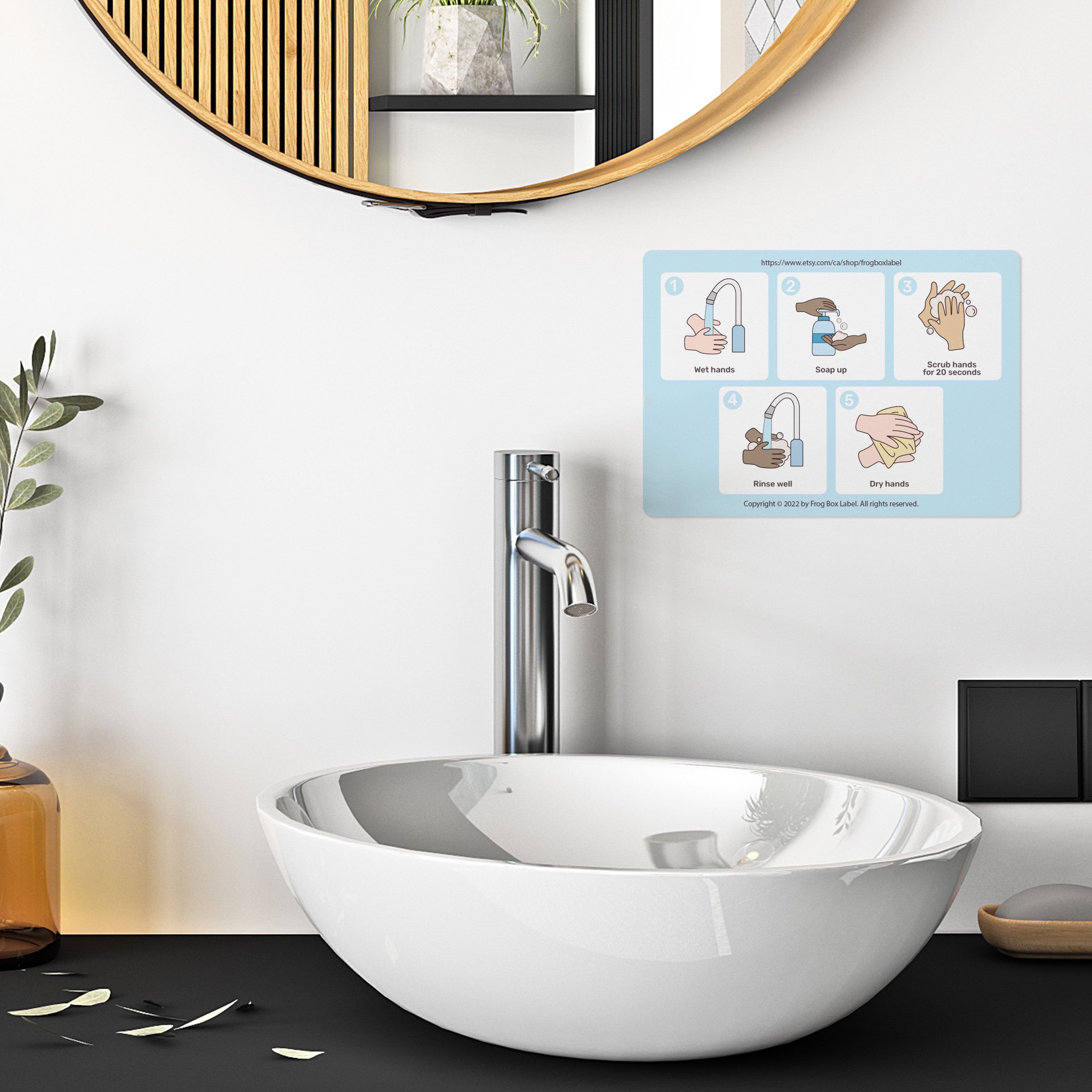 English Hand Washing Chart/educational Chart/hand Wash Routine - Etsy