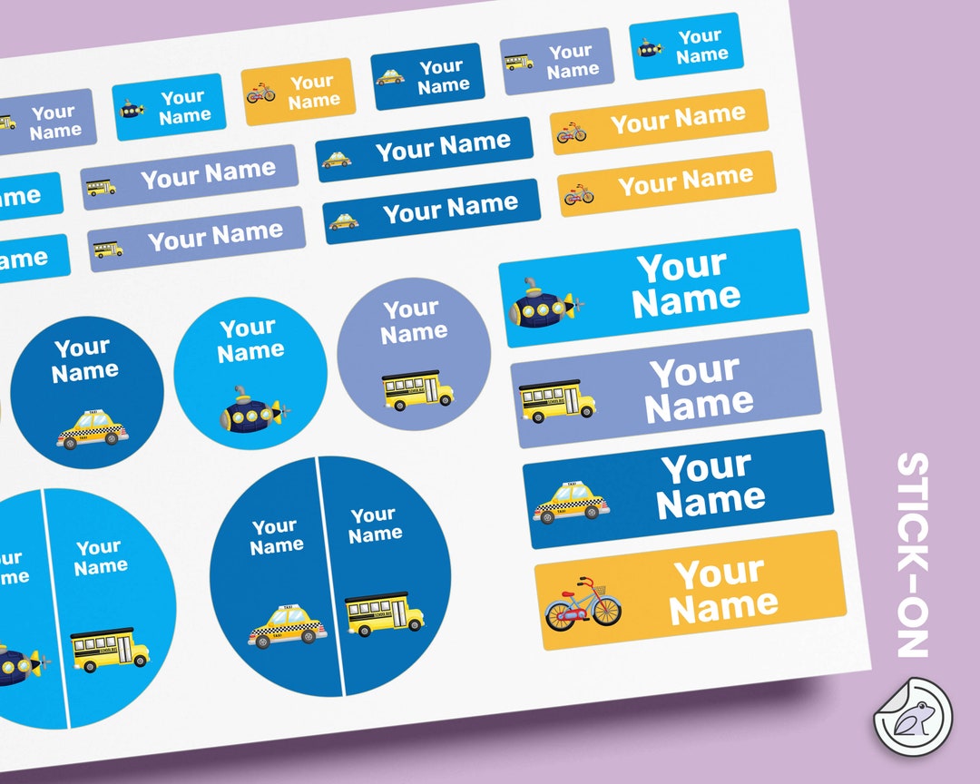 Transportation Name Label Pack 64~96 Pcs,waterproof Label,personalized ...