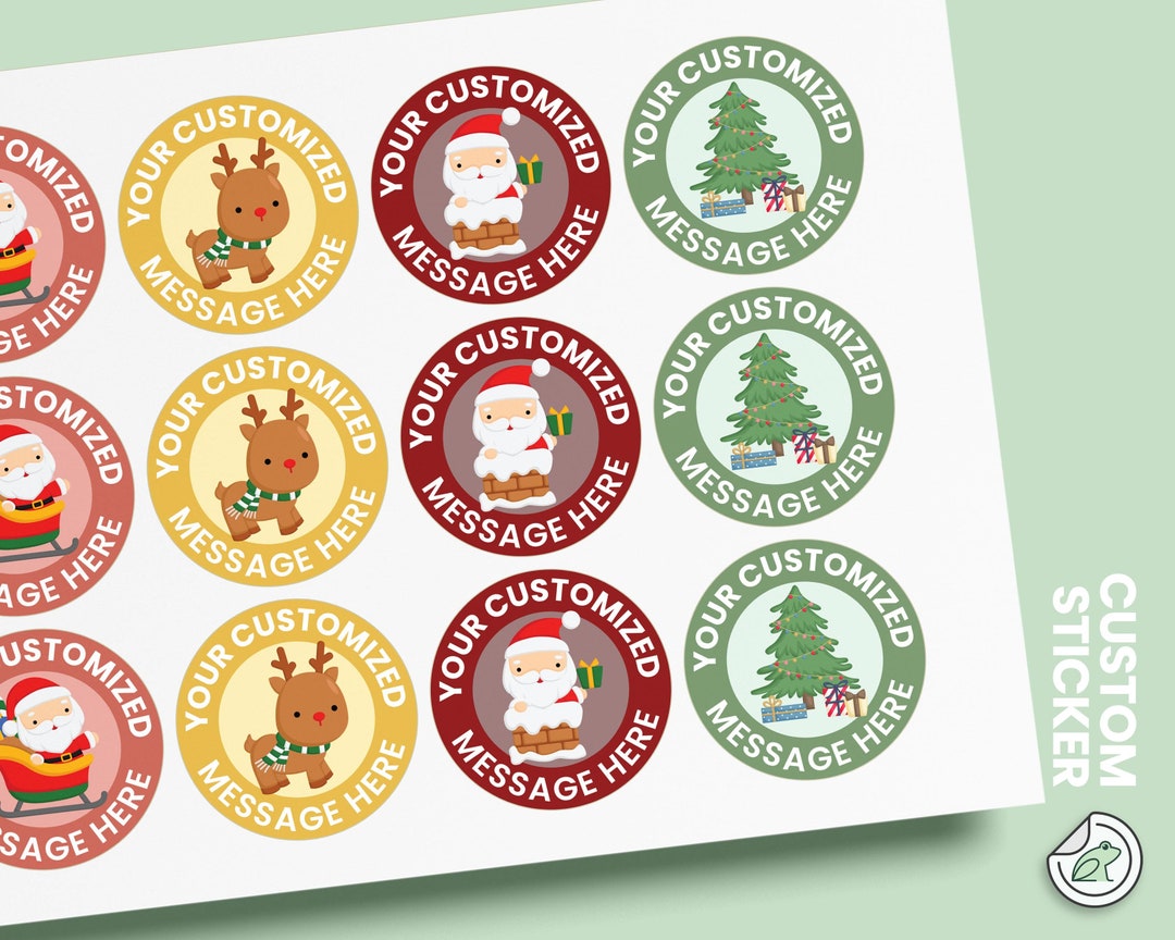 Christmas Sticker,custom Holiday Label,christma Gift Tag,favor Label ...