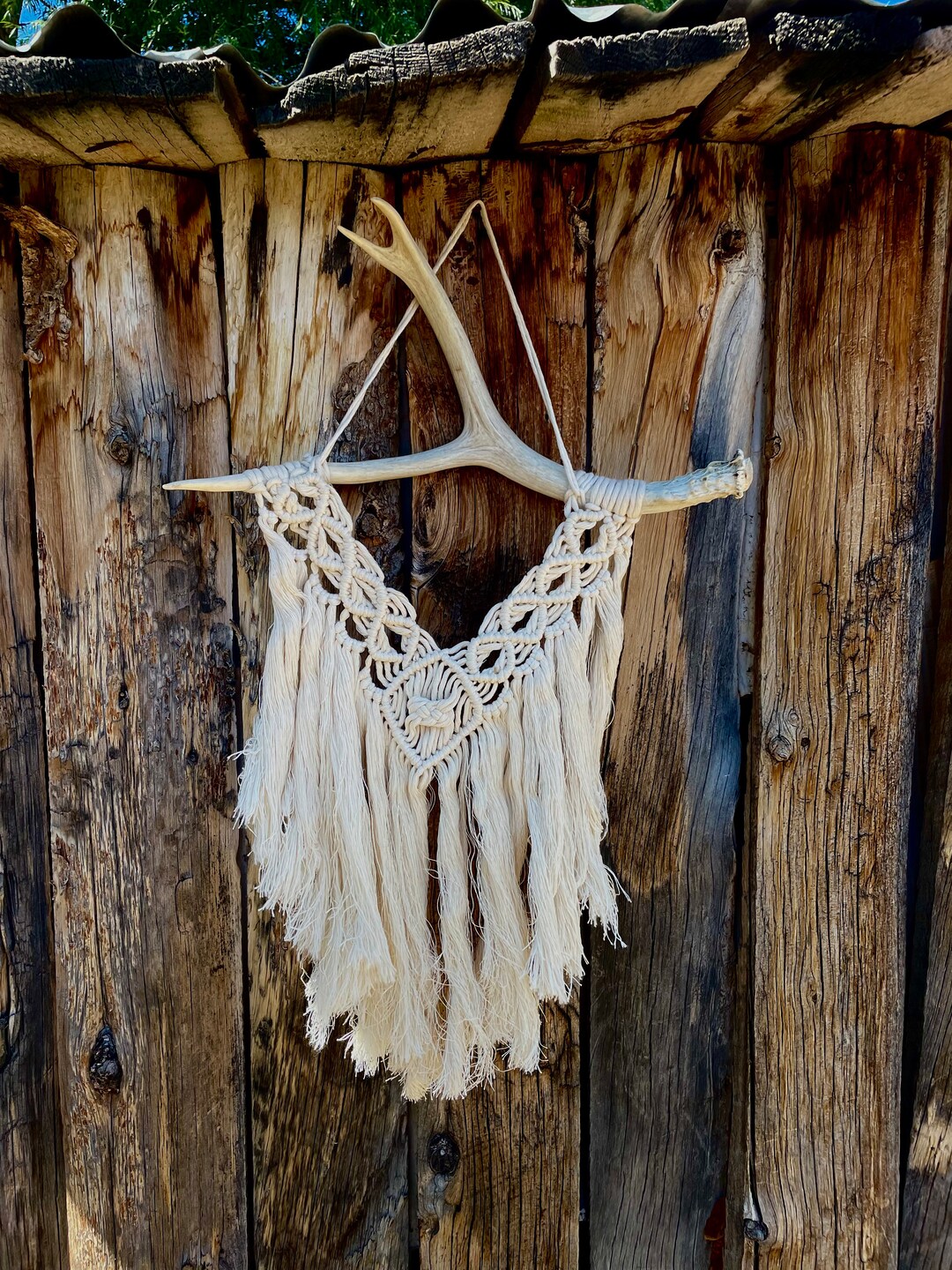 Mule Deer Antler Macramé - Etsy