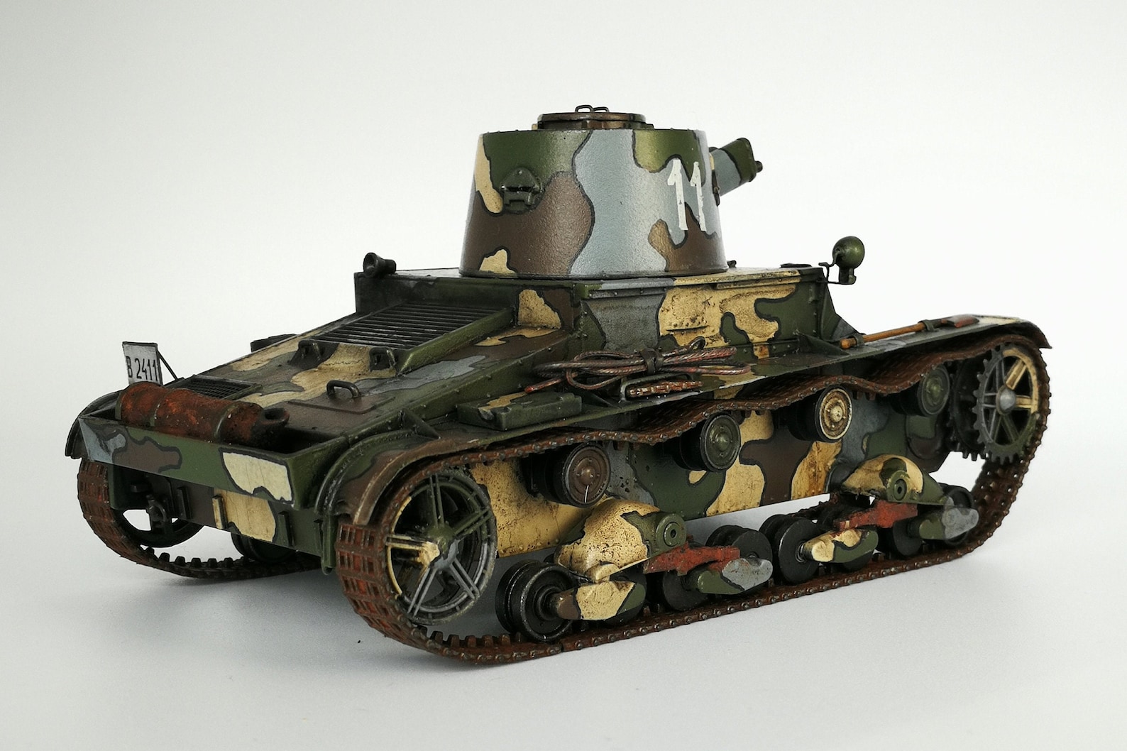 Light Tank Vickers 6 Ton Mk.e Type B in Bulgarian Service. WWII ...