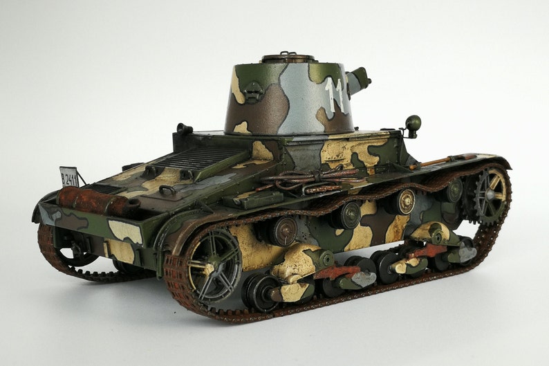Light Tank Vickers 6 Ton Mk.e Type B in Bulgarian Service. WWII ...