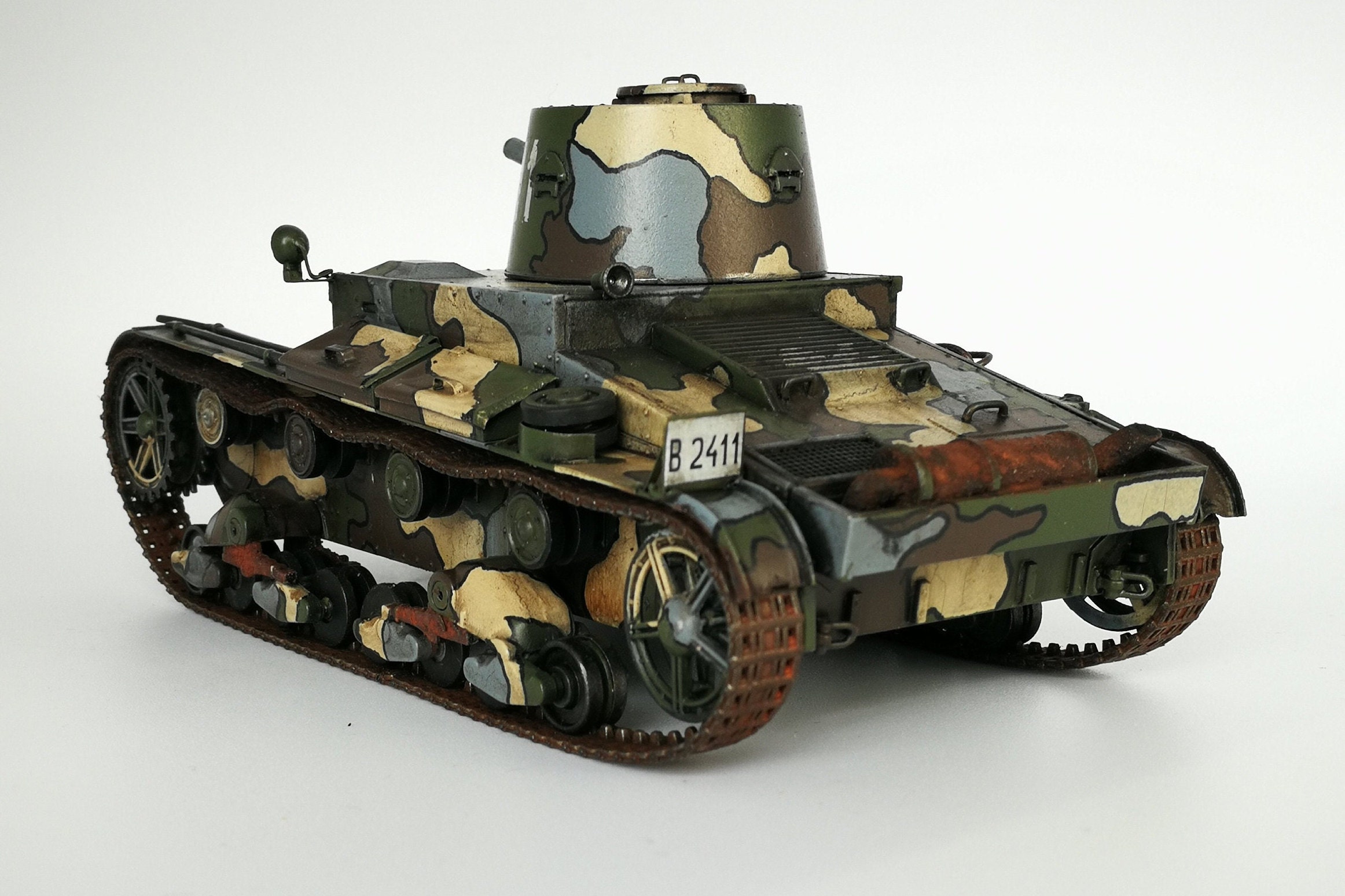 Light Tank Vickers 6 Ton Mk.e Type B in Bulgarian Service. WWII ...