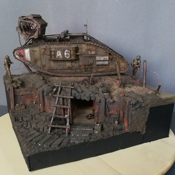 British Heavy Tank Mk.v female With British Infantry. WWI | Etsy