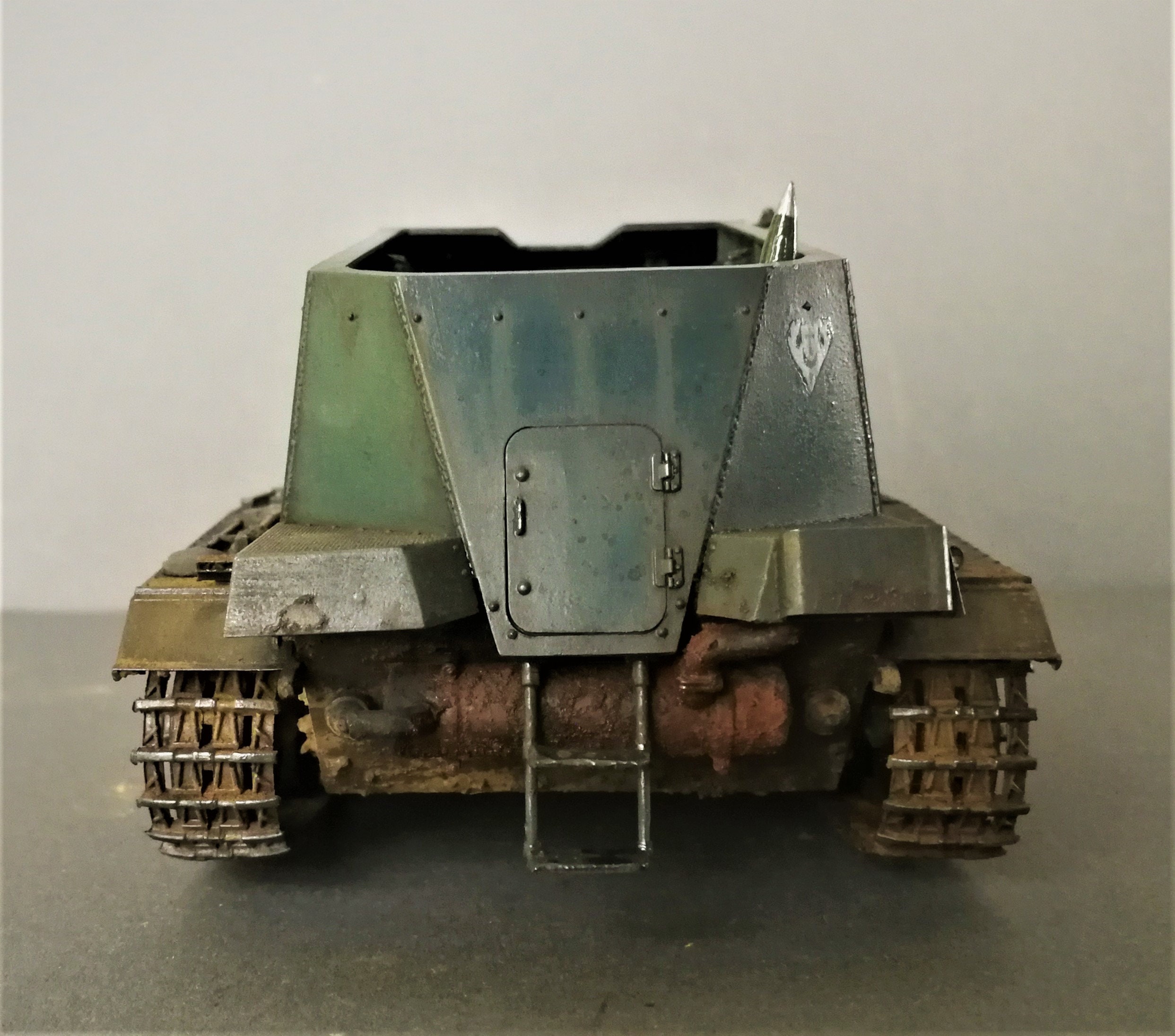 12.8cm German Self-propelled Anti-tank Gun Sturer Emil moritz. WWII ...