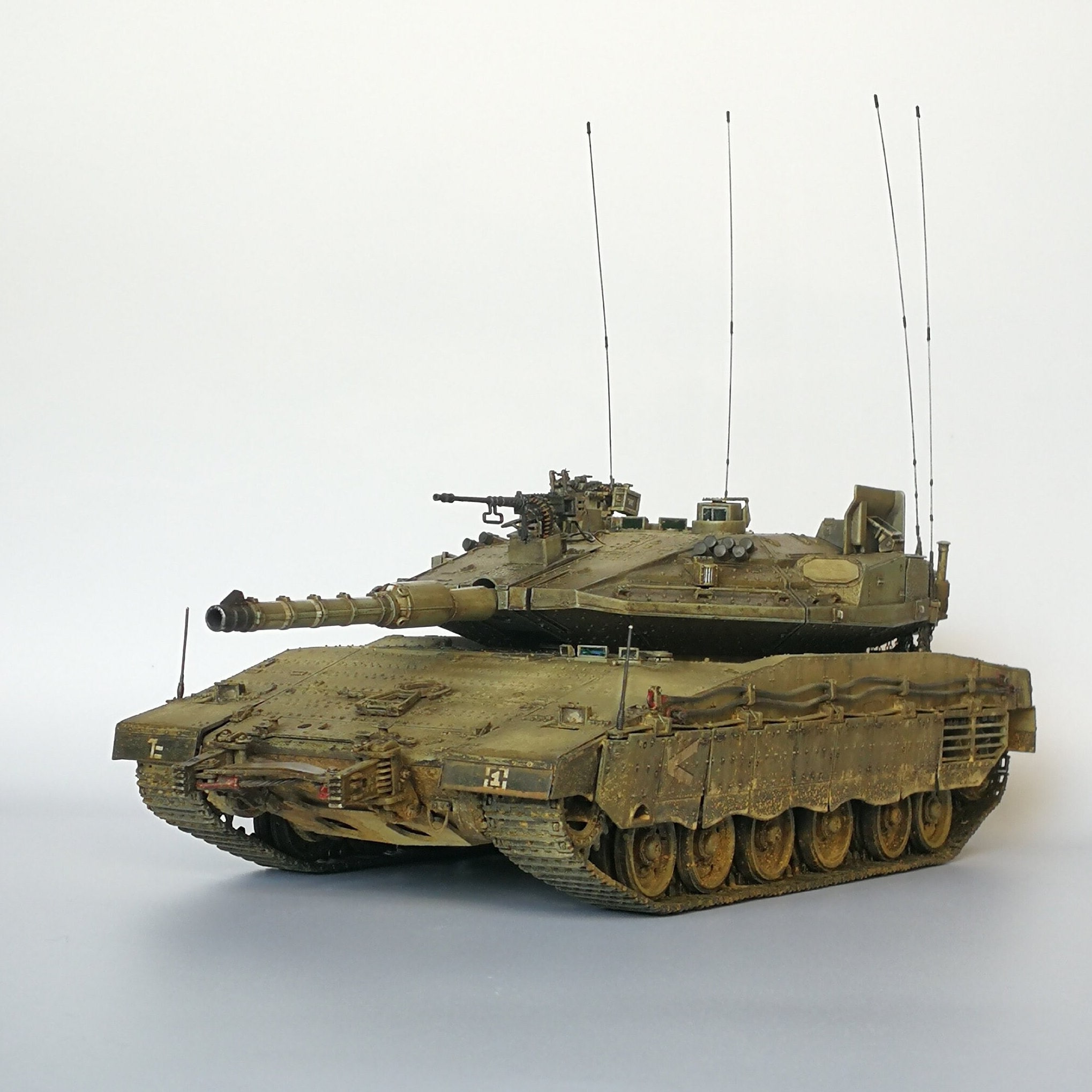 Main Battle Tank IDF Merkava Mk.iv With Trophy. Military Model Series 1 ...
