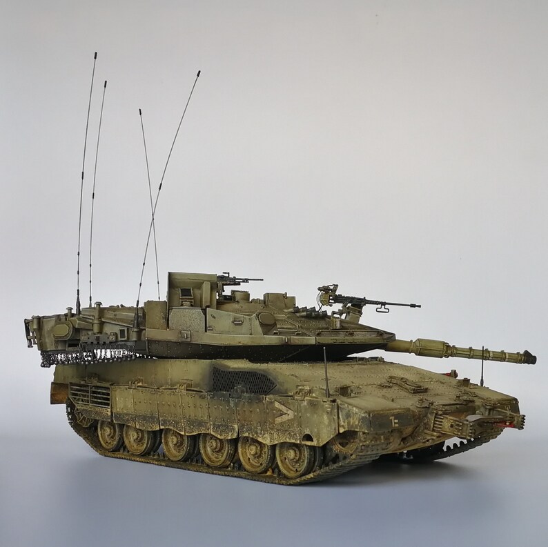 Main Battle Tank IDF Merkava Mk.iv With Trophy. Military Model Series 1 ...