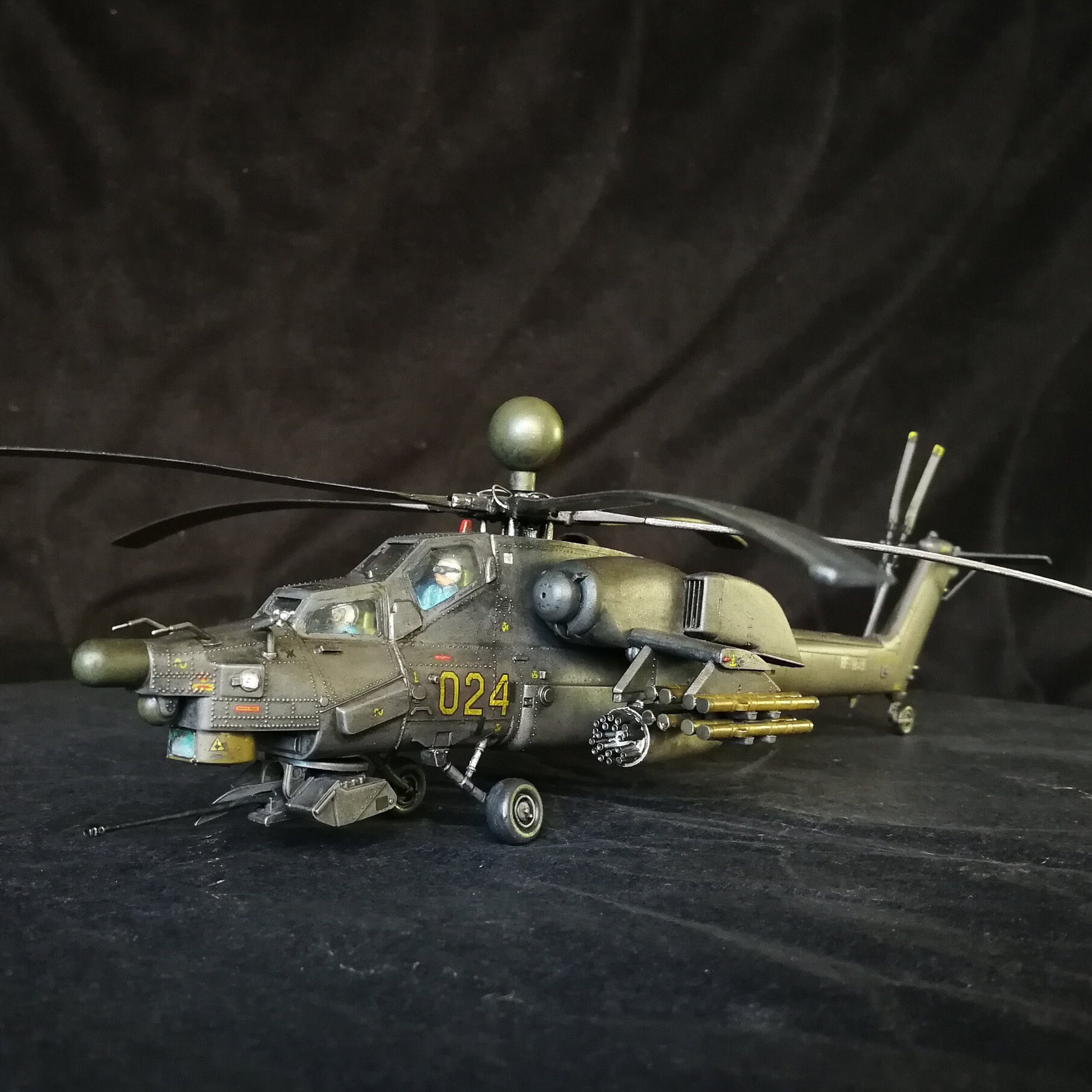 MIL MI-28N night Havoc Russian Attack Helicopter. Military Model Series ...